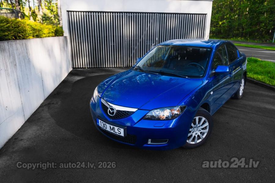 Zils Mazda 3 2008 Tallina, ar dzinēja tilpumu 1.60 L un nobraukumu 244 tūkst. km par 1000 €, foto 1 vietnē AUTOMOTO.COM.LV