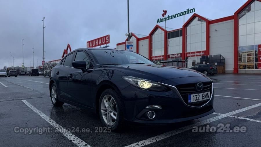 Blue Mazda 3 2014 in Tallinn, with an engine capacity of 2.00 L and mileage of 0 thousand km for 8118 €, photo 1 on AUTOMOTO.COM.LV