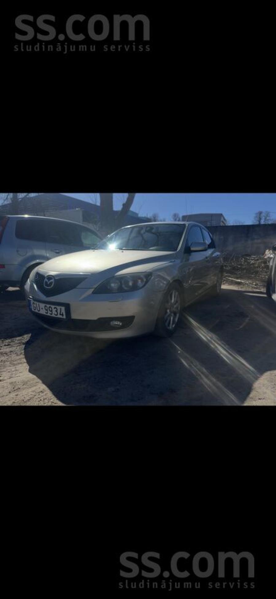 Brown Mazda 3 2007 in Riga, with an engine capacity of 1.60 L and mileage of 246 thousand km for 690 €, photo 1 on AUTOMOTO.COM.LV