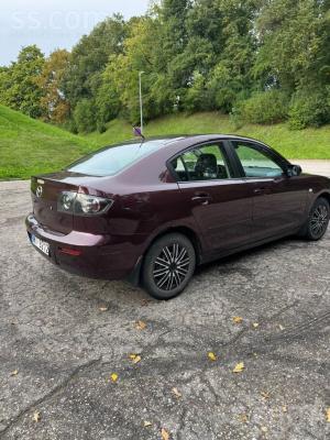 Brown Mazda 3 2007 in Talsi, with an engine capacity of 1.60 L and mileage of 219 thousand km for 950 €, photo  on AUTOMOTO.COM.LV