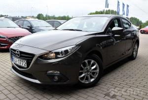 Green Mazda 3 2014 in Riga, with an engine capacity of 1.50 L and mileage of 55 thousand km for 7500 €, photo 1 on AUTOMOTO.COM.LV