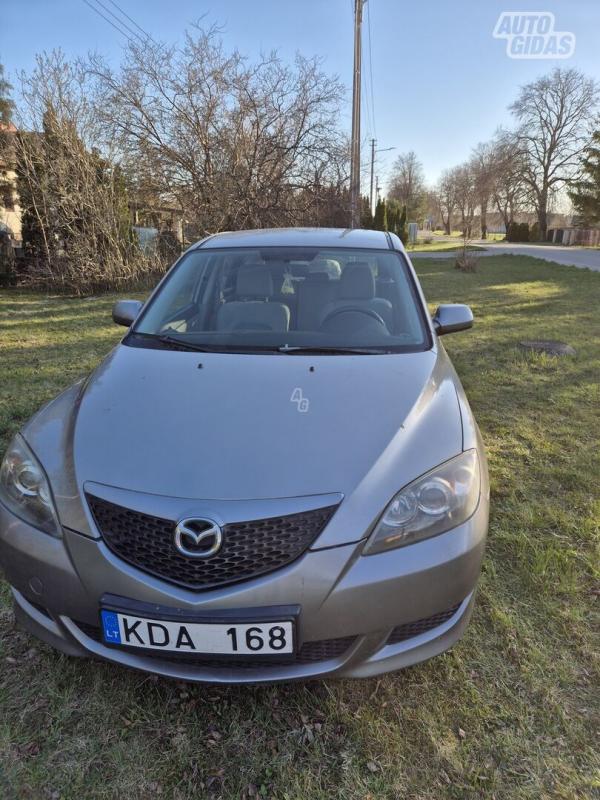 Grey Mazda 3 2005 in Klaipeda, with an engine capacity of 1.30 L and mileage of 313 thousand km for 800 €, photo 1 on AUTOMOTO.COM.LV