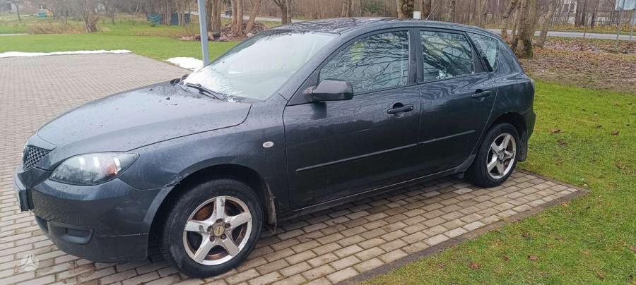 Grey Mazda 3 2006 in Klaipeda, with an engine capacity of 1.35 L and mileage of 288 thousand km for 1200 €, photo 4 on AUTOMOTO.COM.LV