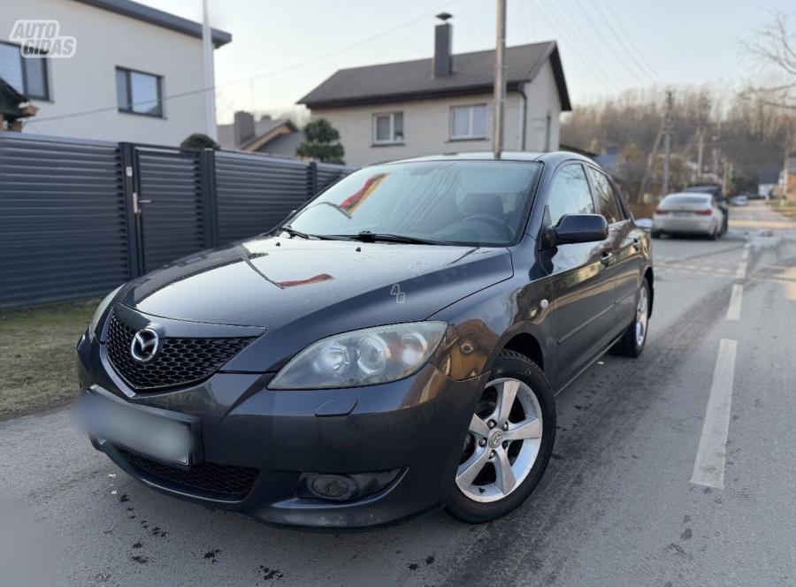 Pelēks Mazda 3 2006 Kauņa, ar dzinēja tilpumu 1.60 L un nobraukumu 257 tūkst. km par 2050 €, foto 1 vietnē AUTOMOTO.COM.LV