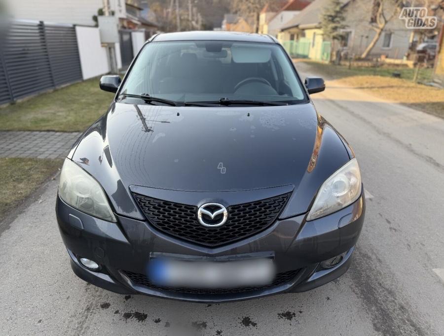 Pelēks Mazda 3 2006 Kauņa, ar dzinēja tilpumu 1.60 L un nobraukumu 257 tūkst. km par 2050 €, foto 2 vietnē AUTOMOTO.COM.LV