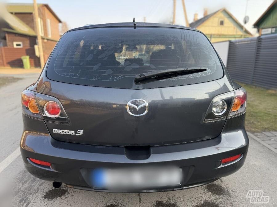 Pelēks Mazda 3 2006 Kauņa, ar dzinēja tilpumu 1.60 L un nobraukumu 257 tūkst. km par 2050 €, foto 5 vietnē AUTOMOTO.COM.LV