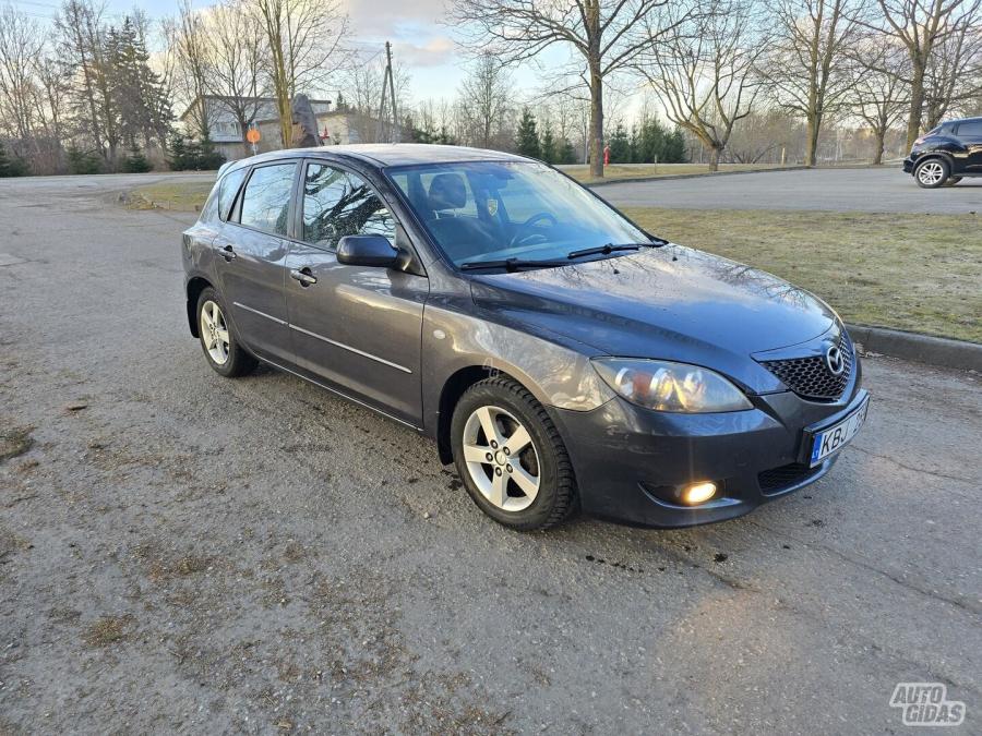 Grey Mazda 3 2006 in Radviliskis, with an engine capacity of 1.60 L and mileage of 321 thousand km for 1390 €, photo 2 on AUTOMOTO.COM.LV