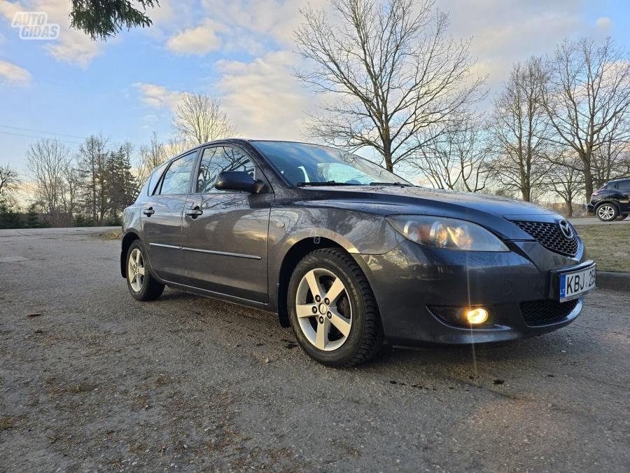 Grey Mazda 3 2006 in Radviliskis, with an engine capacity of 1.60 L and mileage of 321 thousand km for 1390 €, photo 5 on AUTOMOTO.COM.LV