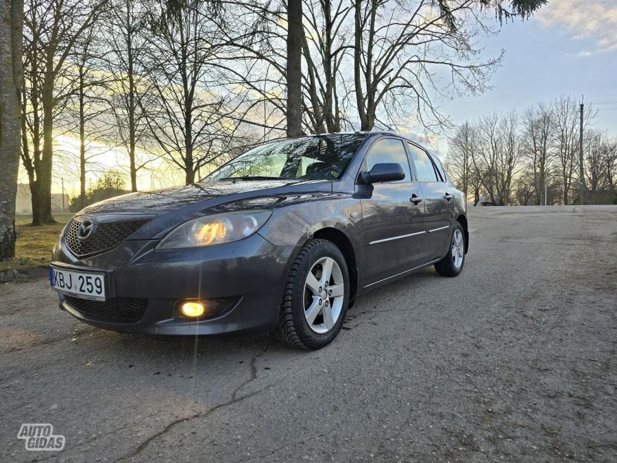 Grey Mazda 3 2006 in Radviliskis, with an engine capacity of 1.60 L and mileage of 321 thousand km for 1390 €, photo 6 on AUTOMOTO.COM.LV