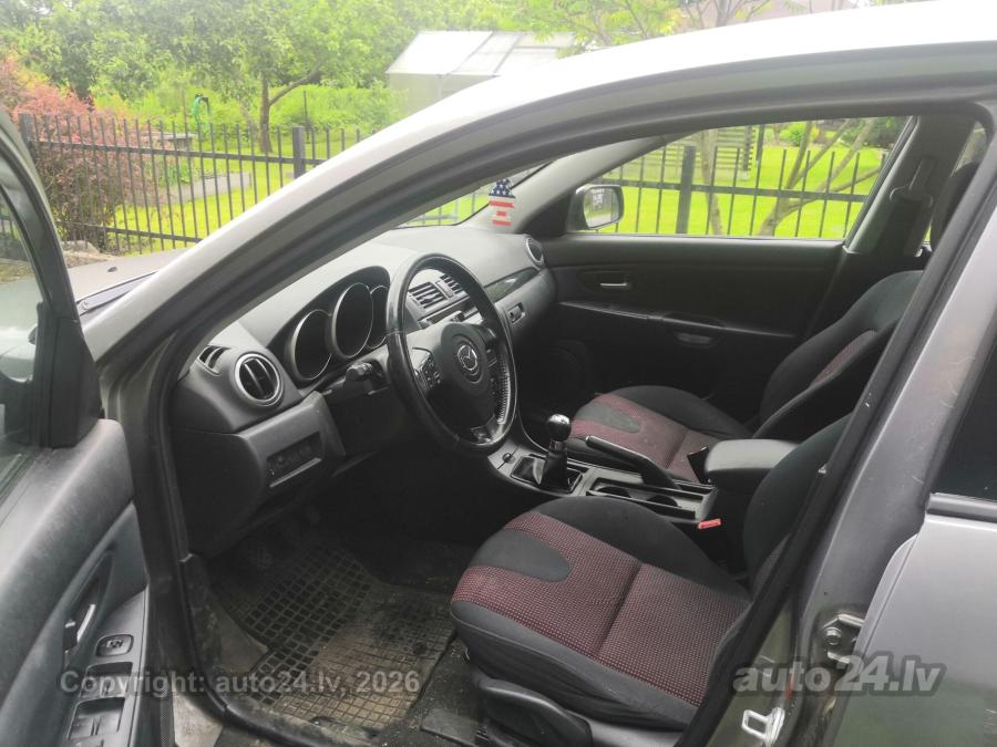 Grey Mazda 3 2006 in Parnu, with an engine capacity of 1.60 L and mileage of 308 thousand km for 700 €, photo 6 on AUTOMOTO.COM.LV