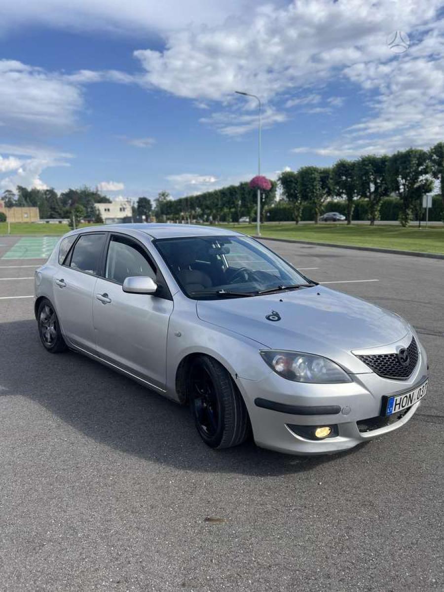 Pelēks Mazda 3 2006 Kauņa, ar dzinēja tilpumu 1.60 L un nobraukumu 244 tūkst. km par 700 €, foto 4 vietnē AUTOMOTO.COM.LV