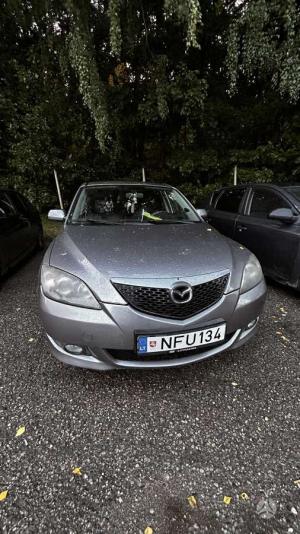 Grey Mazda 3 2006 in Vilnius, with an engine capacity of 1.60 L and mileage of 282 thousand km for 600 €, photo  on AUTOMOTO.COM.LV