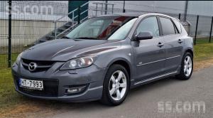 Grey Mazda 3 2007 in Riga, with an engine capacity of 2.00 L and mileage of 190 thousand km for 899 €, photo  on AUTOMOTO.COM.LV
