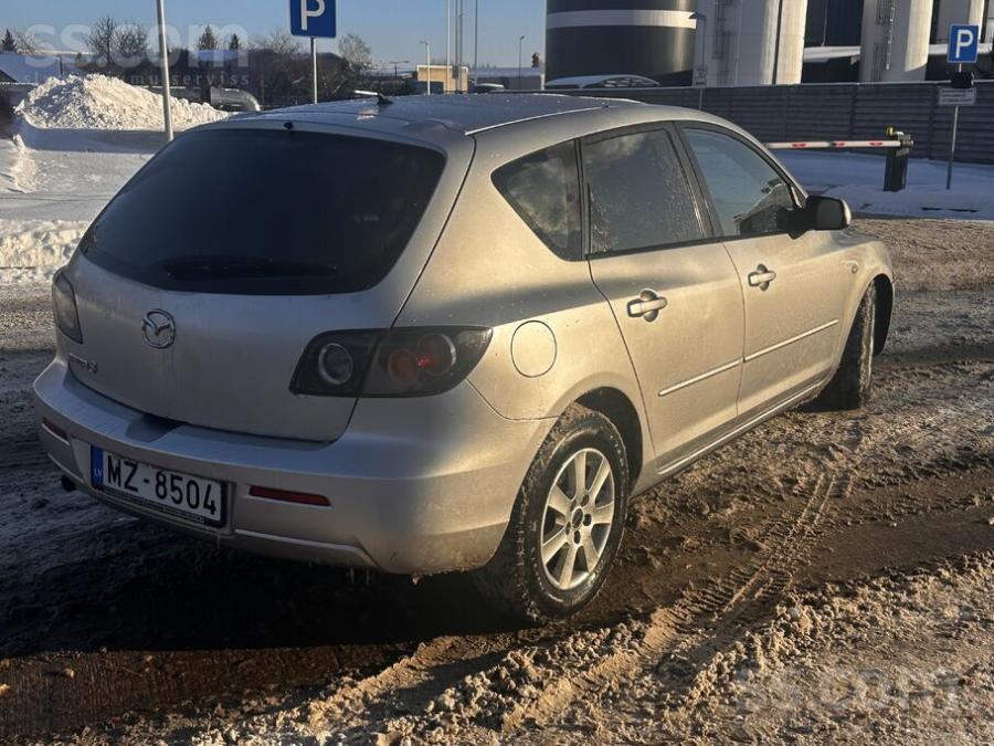 Pelēks Mazda 3 2007 Jelgava, ar dzinēja tilpumu 1.60 L un nobraukumu 248 tūkst. km par 1350 €, foto 5 vietnē AUTOMOTO.COM.LV