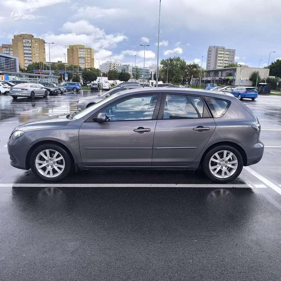 Grey Mazda 3 2007 in Vilnius, with an engine capacity of 1.60 L and mileage of 168 thousand km for 1800 €, photo 3 on AUTOMOTO.COM.LV