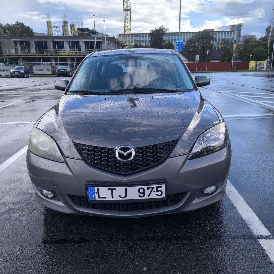Grey Mazda 3 2007 in Vilnius, with an engine capacity of 1.60 L and mileage of 168 thousand km for 1800 €, photo 4 on AUTOMOTO.COM.LV