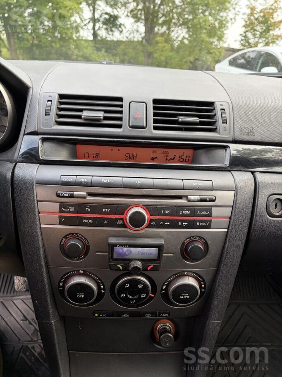 Grey Mazda 3 2007 in Rezekne, with an engine capacity of 1.60 L and mileage of 229 thousand km for 750 €, photo 9 on AUTOMOTO.COM.LV
