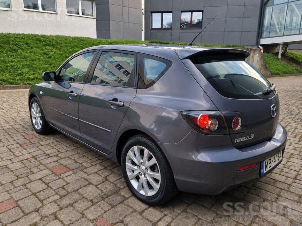Grey Mazda 3 2007 in Daugavpils, with an engine capacity of 1.60 L and mileage of 230 thousand km for 1550 €, photo 9 on AUTOMOTO.COM.LV