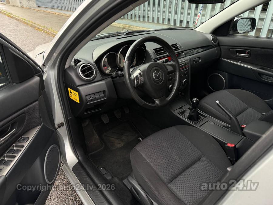 Grey Mazda 3 2008 in Tallinn, with an engine capacity of 1.60 L and mileage of 120 thousand km for 749 €, photo 9 on AUTOMOTO.COM.LV