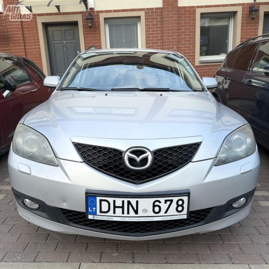 Grey Mazda 3 2008 in Vilnius, with an engine capacity of 1.60 L and mileage of 119 thousand km for 1600 €, photo 3 on AUTOMOTO.COM.LV