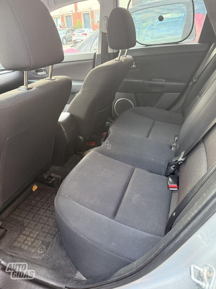 Grey Mazda 3 2008 in Vilnius, with an engine capacity of 1.60 L and mileage of 119 thousand km for 1600 €, photo 9 on AUTOMOTO.COM.LV
