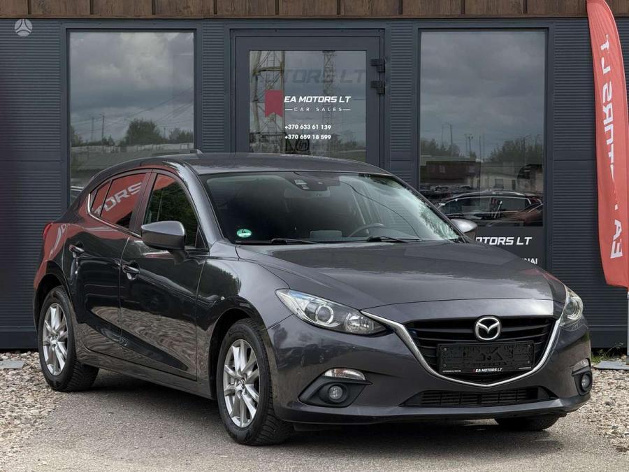 Pelēks Mazda 3 2014 Viļņa, ar dzinēja tilpumu 2.19 L un nobraukumu 251 tūkst. km par 5500 €, foto 4 vietnē AUTOMOTO.COM.LV