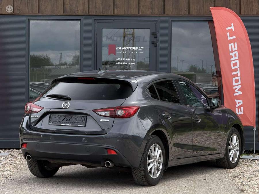 Pelēks Mazda 3 2014 Viļņa, ar dzinēja tilpumu 2.19 L un nobraukumu 251 tūkst. km par 5500 €, foto 6 vietnē AUTOMOTO.COM.LV