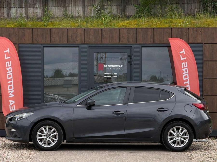 Pelēks Mazda 3 2014 Viļņa, ar dzinēja tilpumu 2.18 L un nobraukumu 250 tūkst. km par 4999 €, foto 9 vietnē AUTOMOTO.COM.LV
