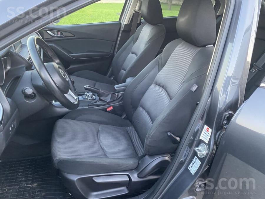 Grey Mazda 3 2015 in Riga, with an engine capacity of 2.20 L and mileage of 192 thousand km for 5350 €, photo 14 on AUTOMOTO.COM.LV