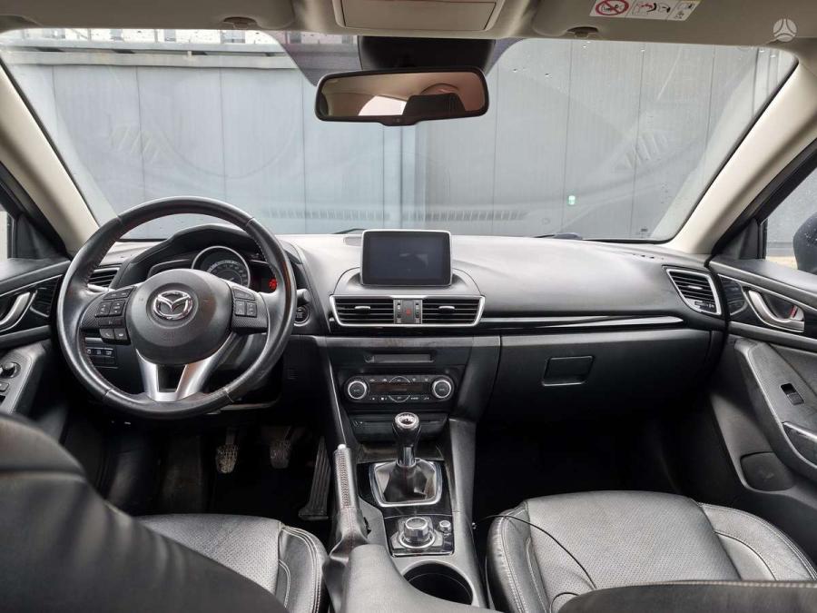 Pelēks Mazda 3 2015 Viļņa, ar dzinēja tilpumu 2.20 L un nobraukumu 234 tūkst. km par 5250 €, foto 7 vietnē AUTOMOTO.COM.LV