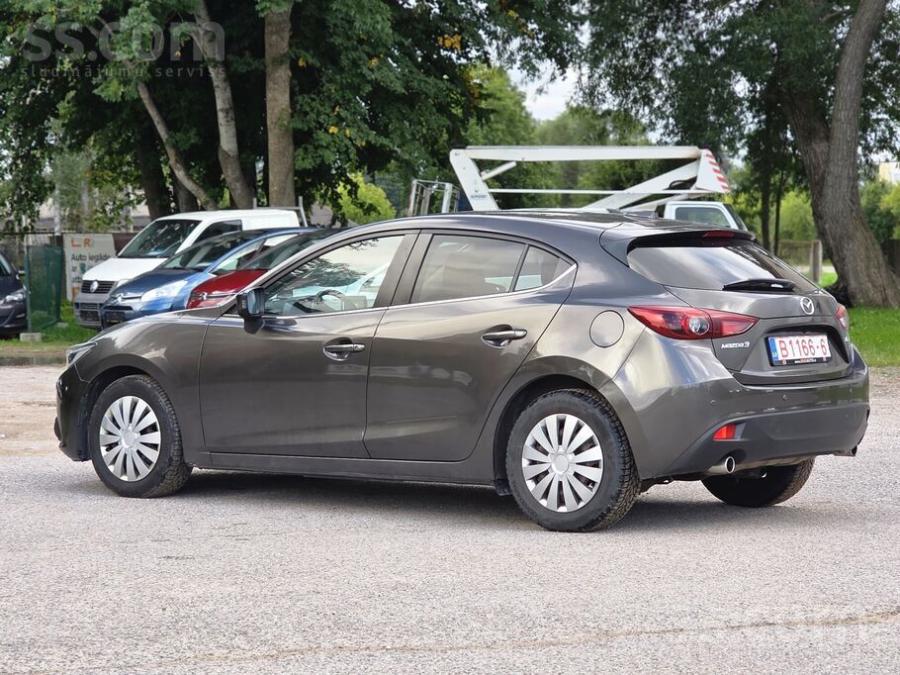 Grey Mazda 3 2015 in Liepaja, with an engine capacity of 2.20 L and mileage of 221 thousand km for 6200 €, photo 9 on AUTOMOTO.COM.LV
