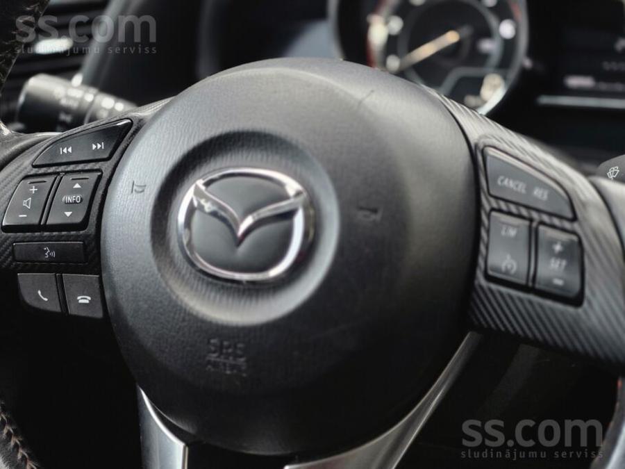 Grey Mazda 3 2015 in Liepaja, with an engine capacity of 2.20 L and mileage of 221 thousand km for 6200 €, photo 12 on AUTOMOTO.COM.LV