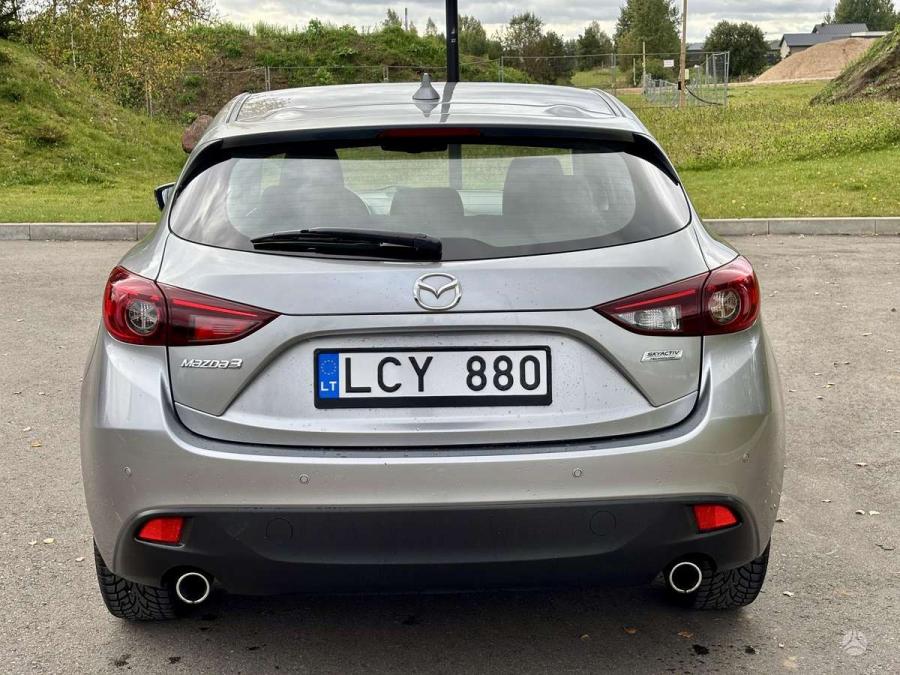 Pelēks Mazda 3 2015 Viļņa, ar dzinēja tilpumu 2.20 L un nobraukumu 234 tūkst. km par 4500 €, foto 8 vietnē AUTOMOTO.COM.LV