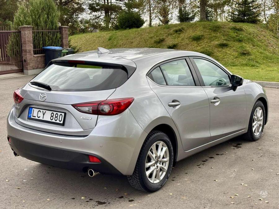 Pelēks Mazda 3 2015 Viļņa, ar dzinēja tilpumu 2.20 L un nobraukumu 234 tūkst. km par 4500 €, foto 9 vietnē AUTOMOTO.COM.LV