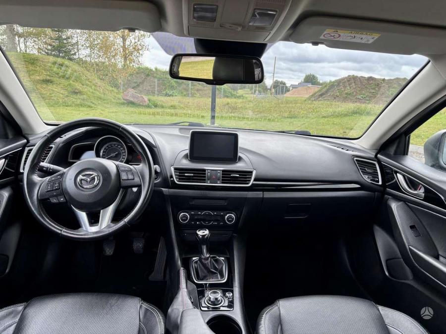 Pelēks Mazda 3 2015 Viļņa, ar dzinēja tilpumu 2.20 L un nobraukumu 234 tūkst. km par 4500 €, foto 16 vietnē AUTOMOTO.COM.LV