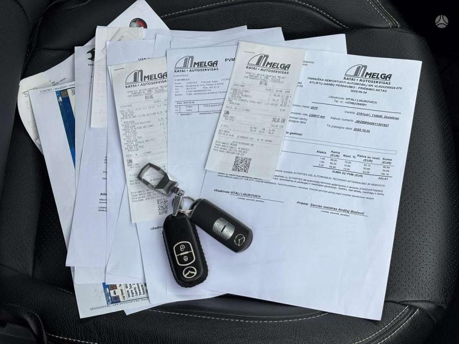 Pelēks Mazda 3 2015 Viļņa, ar dzinēja tilpumu 2.20 L un nobraukumu 234 tūkst. km par 4500 €, foto 23 vietnē AUTOMOTO.COM.LV