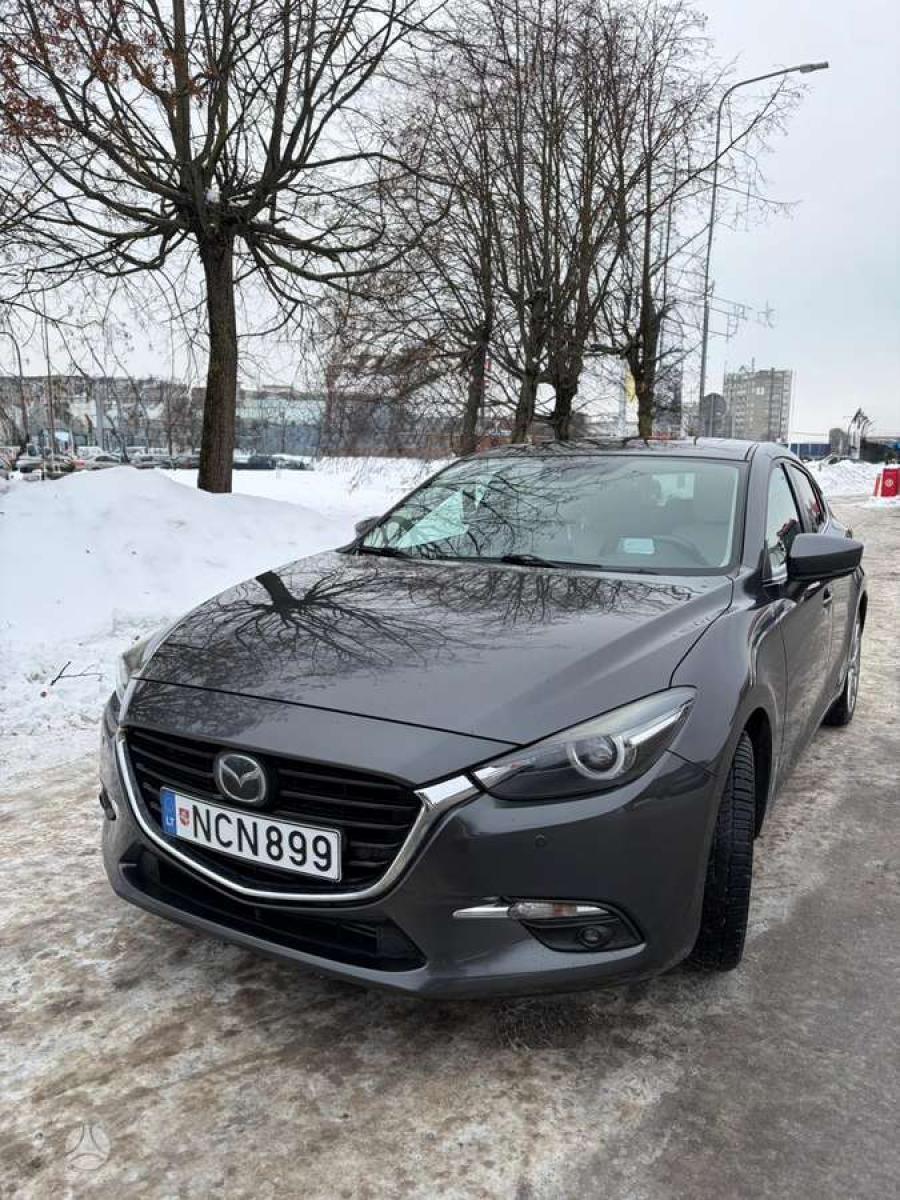 Pelēks Mazda 3 2016 Kauņa, ar dzinēja tilpumu 2.19 L un nobraukumu 230 tūkst. km par 4440 €, foto 1 vietnē AUTOMOTO.COM.LV
