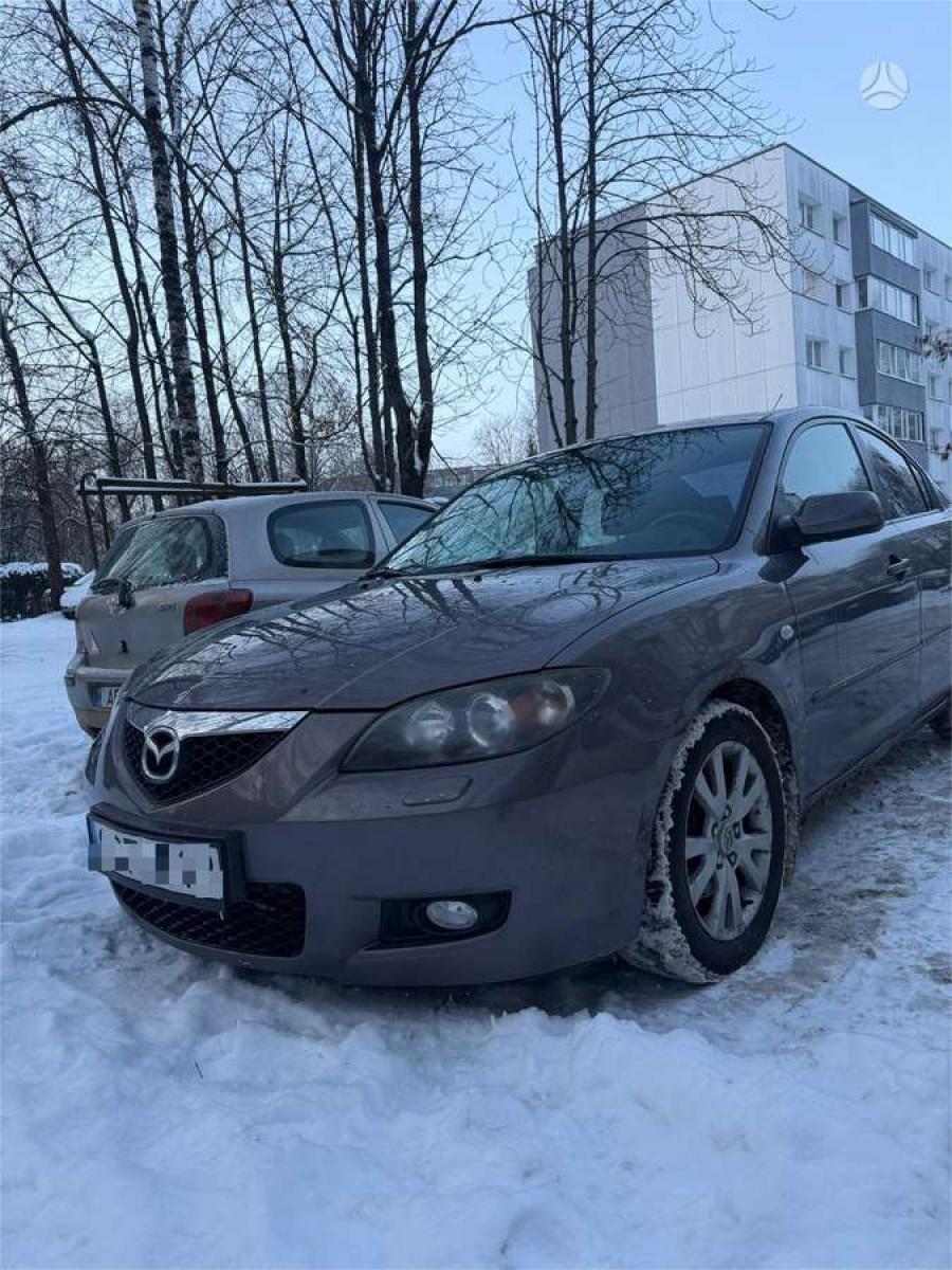 Pelēks Mazda 3 2006 Kauņa, ar dzinēja tilpumu 1.60 L un nobraukumu 203 tūkst. km par 1750 €, foto 1 vietnē AUTOMOTO.COM.LV
