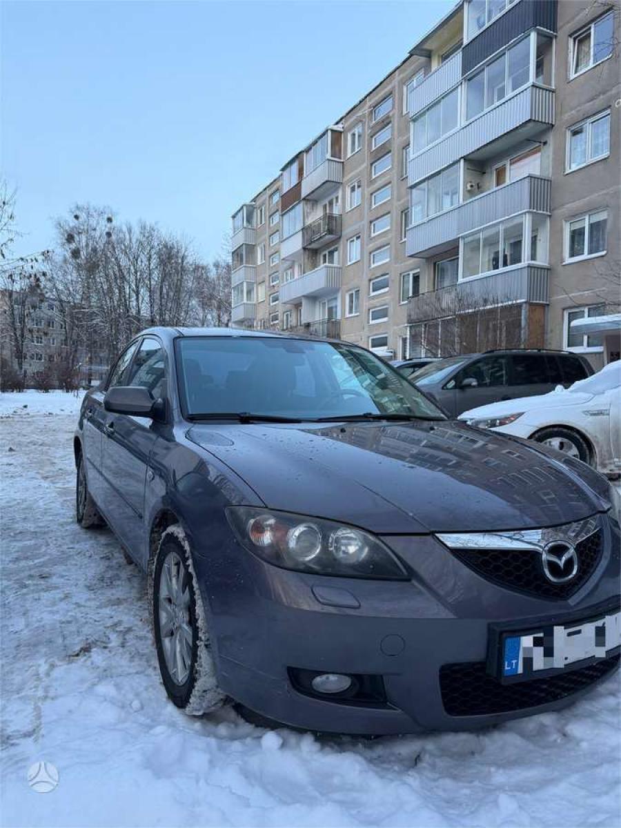 Pelēks Mazda 3 2006 Kauņa, ar dzinēja tilpumu 1.60 L un nobraukumu 203 tūkst. km par 1750 €, foto 2 vietnē AUTOMOTO.COM.LV