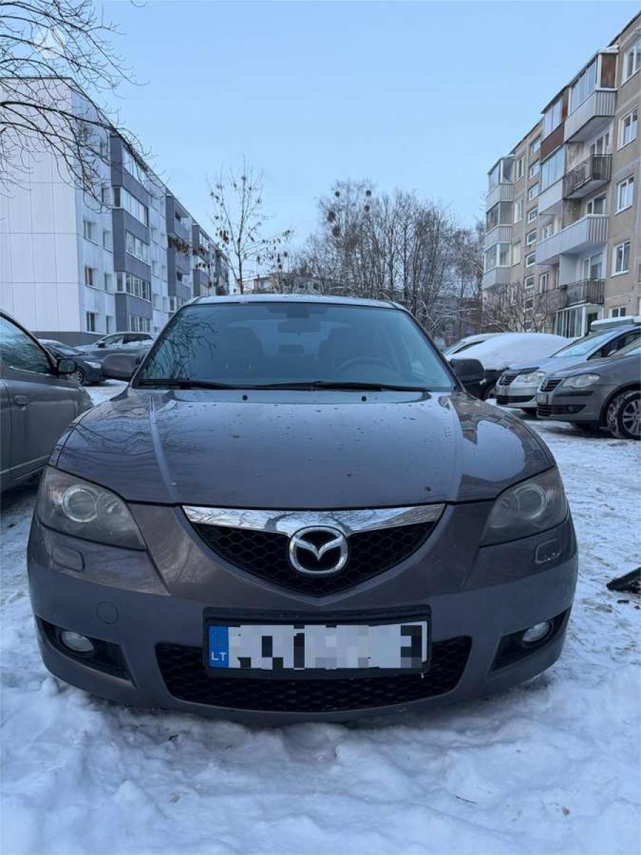 Pelēks Mazda 3 2006 Kauņa, ar dzinēja tilpumu 1.60 L un nobraukumu 203 tūkst. km par 1750 €, foto 3 vietnē AUTOMOTO.COM.LV