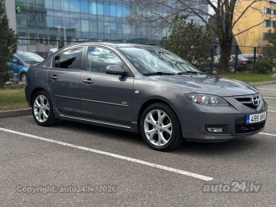 Grey Mazda 3 2007 in Tallinn, with an engine capacity of 2.30 L and mileage of 131 thousand km for 1499 €, photo 1 on AUTOMOTO.COM.LV