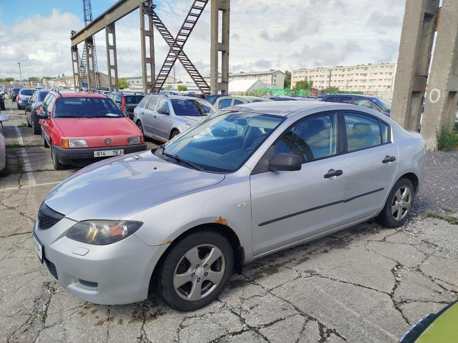 Grey Mazda 3 2007 in Tallinn, with an engine capacity of 1.60 L and mileage of 173 thousand km for 399 €, photo 10 on AUTOMOTO.COM.LV
