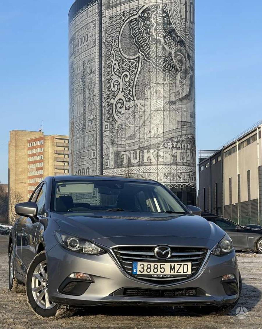 Grey Mazda 3 2014 in Kaunas, with an engine capacity of 2.19 L and mileage of 222 thousand km for 4500 €, photo 1 on AUTOMOTO.COM.LV