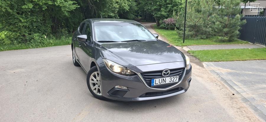 Grey Mazda 3 2014 in Vilnius, with an engine capacity of 2.00 L and mileage of 69 thousand km for 6000 €, photo 1 on AUTOMOTO.COM.LV