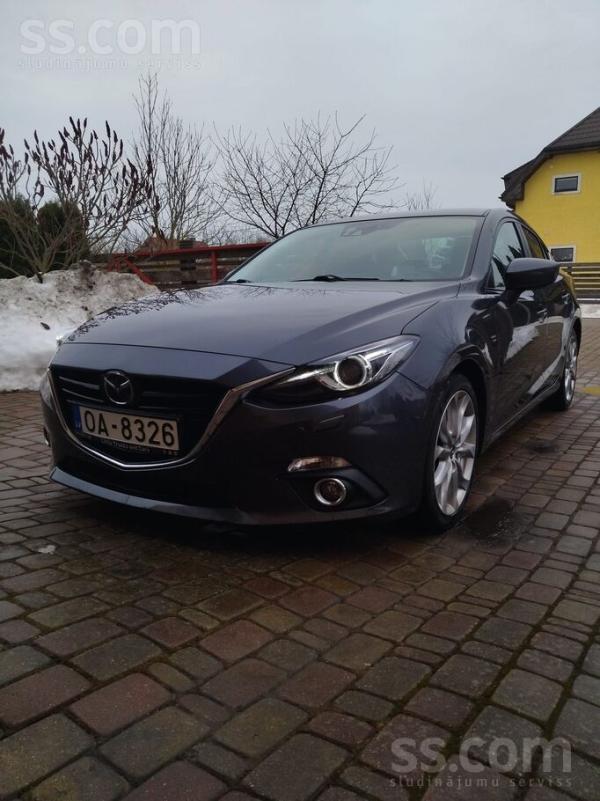 Grey Mazda 3 2014 in Riga, with an engine capacity of 2.20 L and mileage of 180 thousand km for 8790 €, photo 2 on AUTOMOTO.COM.LV