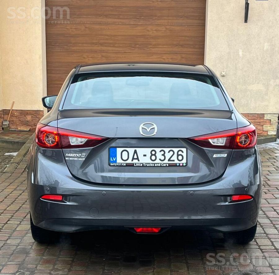 Grey Mazda 3 2014 in Riga, with an engine capacity of 2.20 L and mileage of 180 thousand km for 8790 €, photo 7 on AUTOMOTO.COM.LV