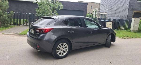 Grey Mazda 3 2014 in Vilnius, with an engine capacity of 2.00 L and mileage of 69 thousand km for 5990 €, photo 4 on AUTOMOTO.COM.LV