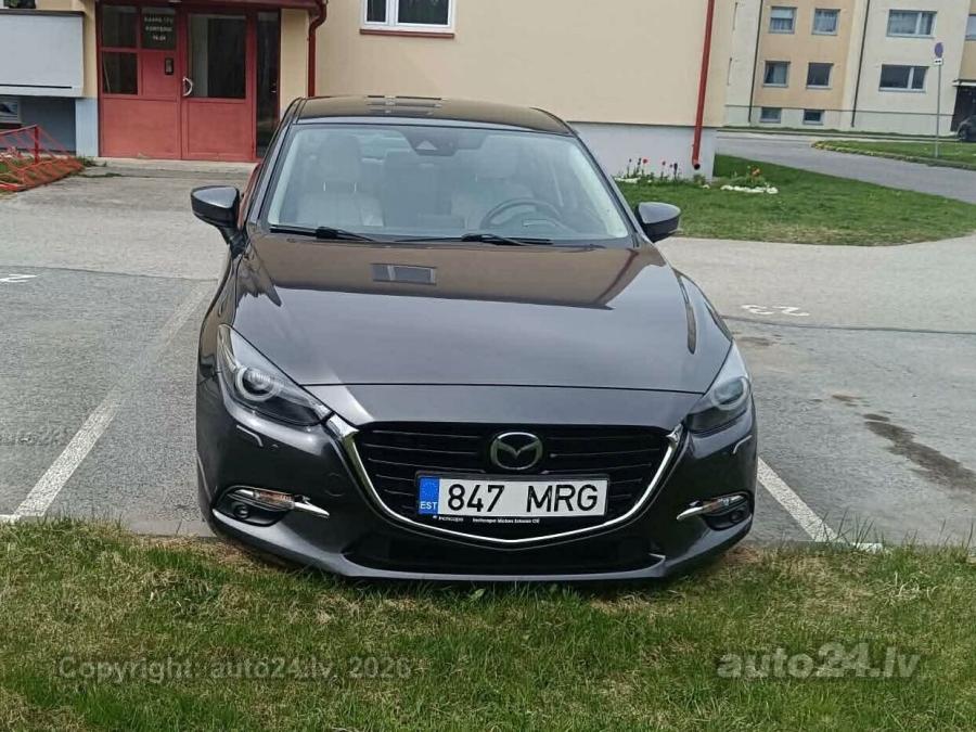 Grey Mazda 3 2017 in Tallinn, with an engine capacity of 2.00 L and mileage of 76 thousand km for 11990 €, photo 1 on AUTOMOTO.COM.LV