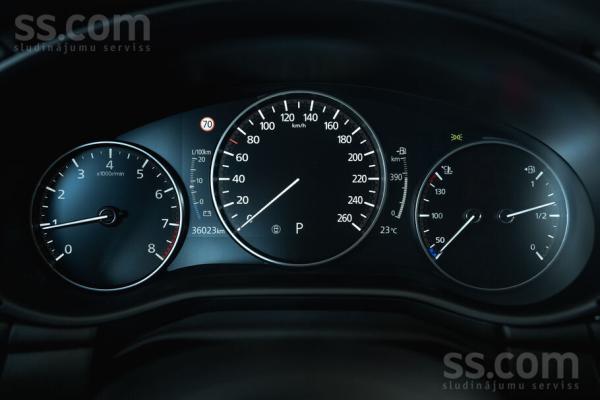 Grey Mazda 3 2021 in Riga, with an engine capacity of 2.00 L and mileage of 36 thousand km for 17490 €, photo 7 on AUTOMOTO.COM.LV