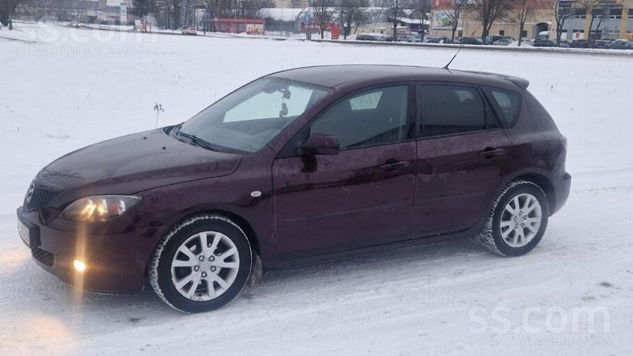 Red Mazda 3 2006 in Riga, with an engine capacity of 1.60 L and mileage of 0 thousand km for 1590 €, photo 3 on AUTOMOTO.COM.LV